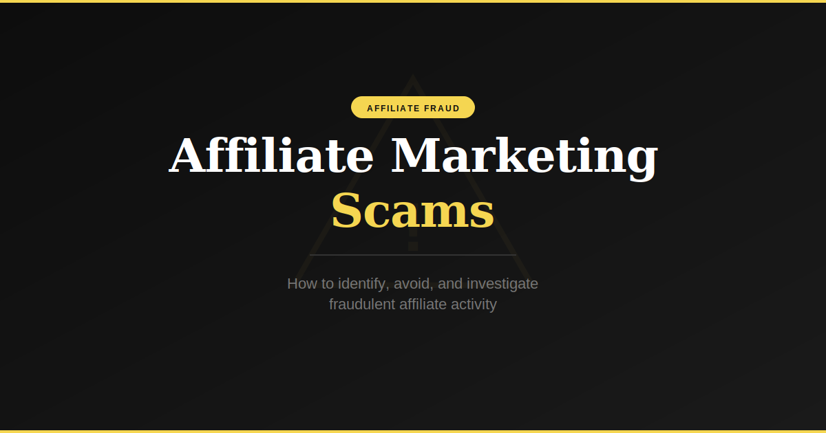 Affiliate Marketing Scams and How to Avoid Them | Fraudlogix